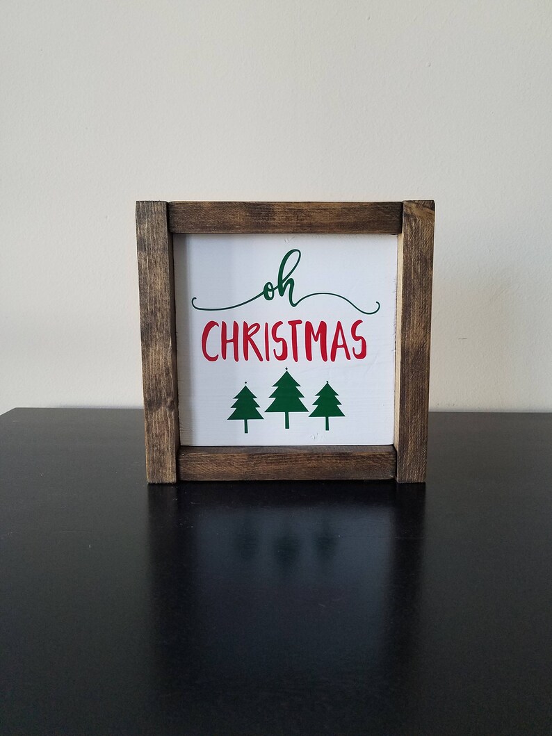 Oh Christmas Tree ~ Wooden Christmas Sign ~ Farmhouse Christmas ~ Oh ...
