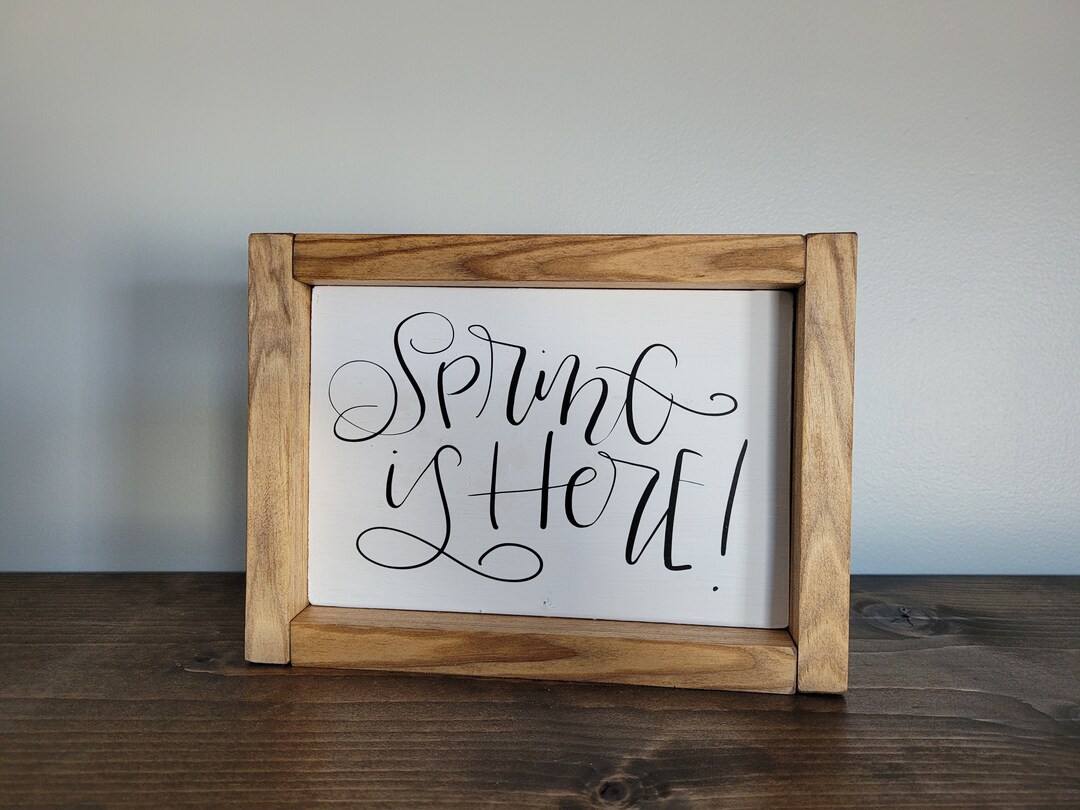 Spring is Here! Sing | Rustic Spring Décor | Farmhouse Spring Sign - Etsy