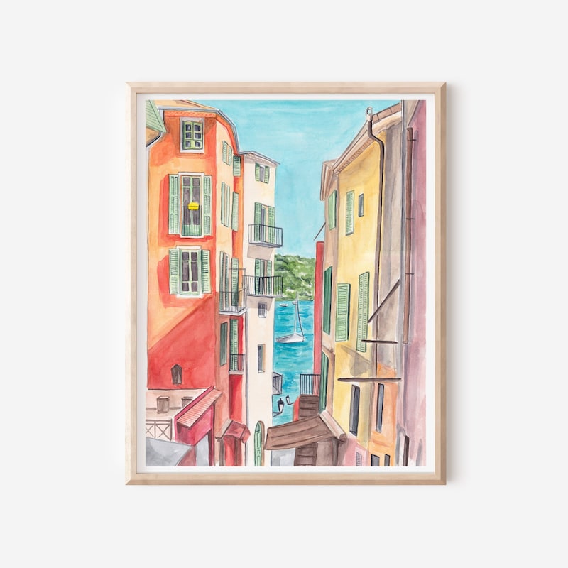 French Riviera Print - Etsy