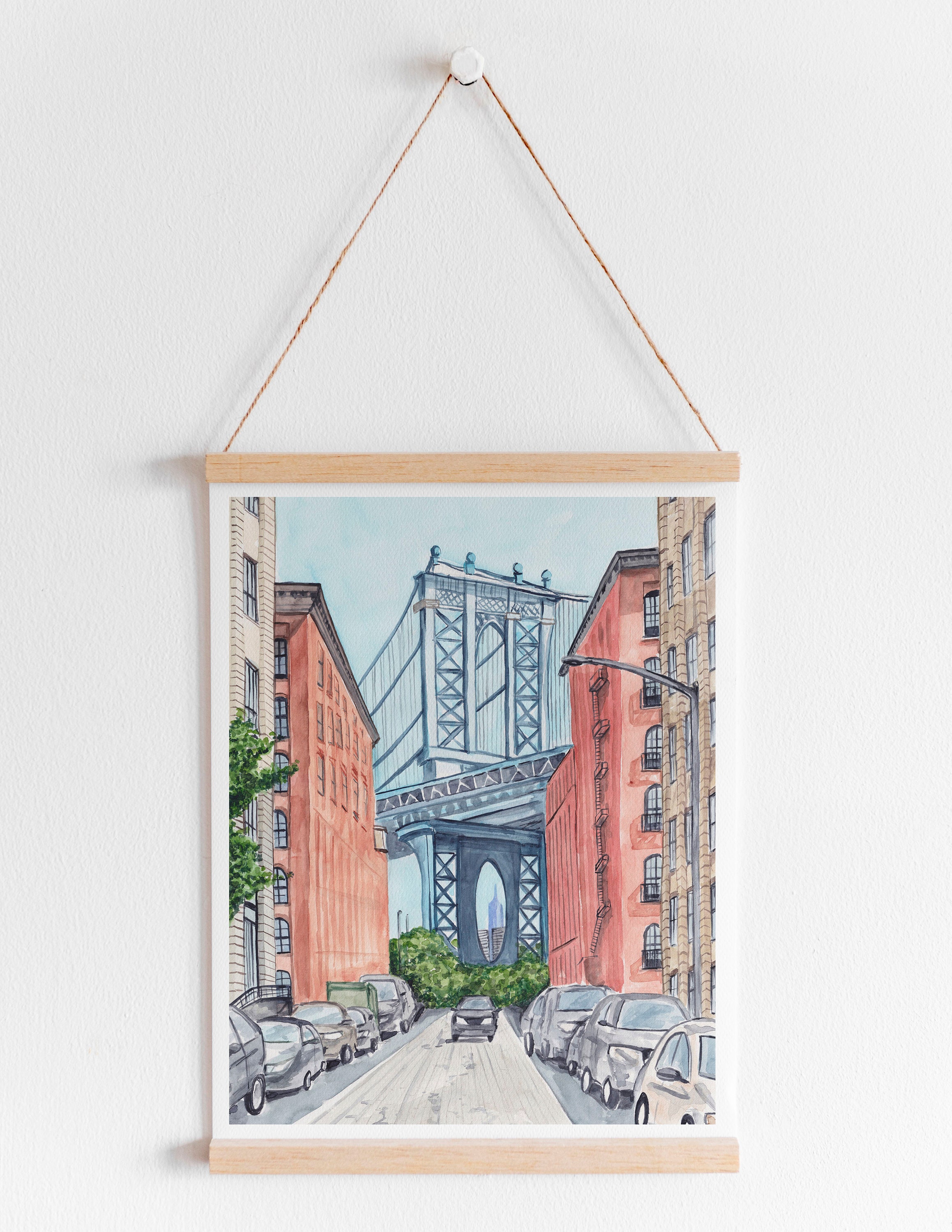 Brooklyn Bridge Print New York City Poster Gift for NYC Lover US ...