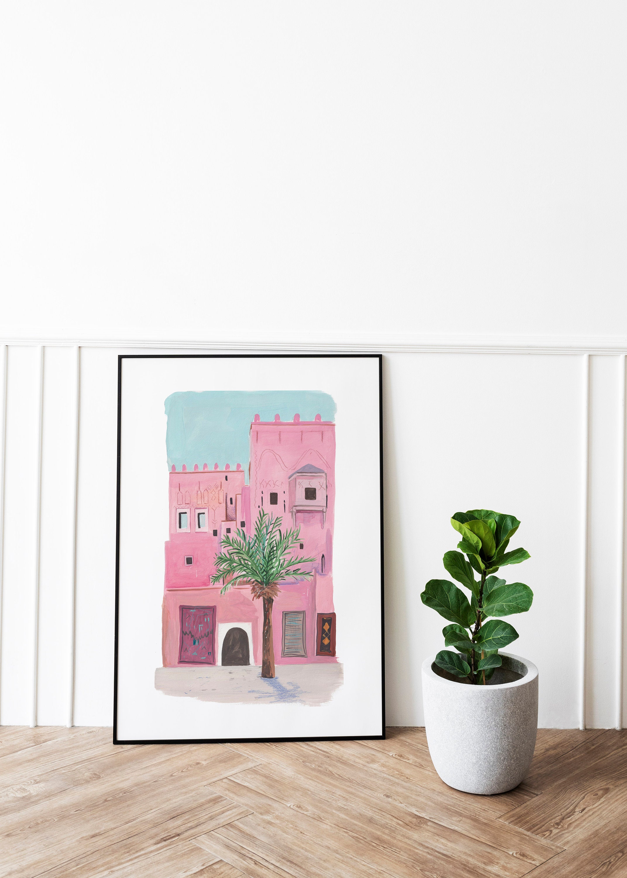 Morocco Art Print - Marrakech Poster - Moroccan Wall Decor - Arabic ...
