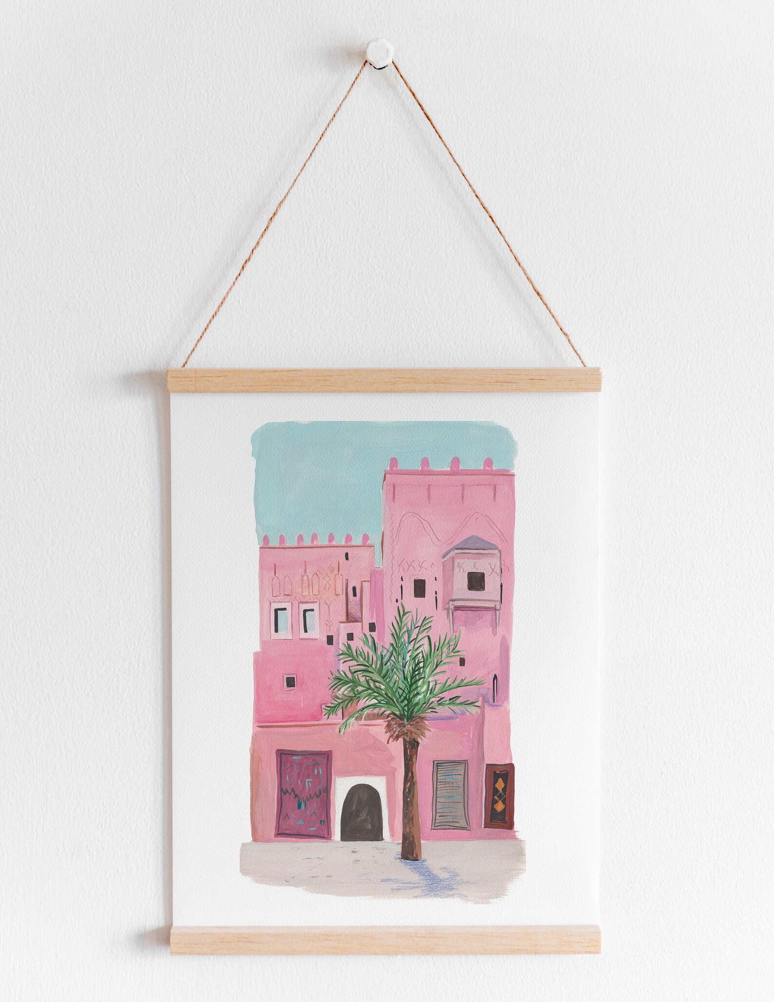 Morocco Art Print - Marrakech Poster - Moroccan Wall Decor - Arabic ...