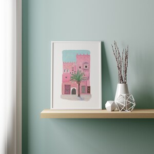 Morocco Art Print - Marrakech Poster - Moroccan Wall Decor - Arabic ...