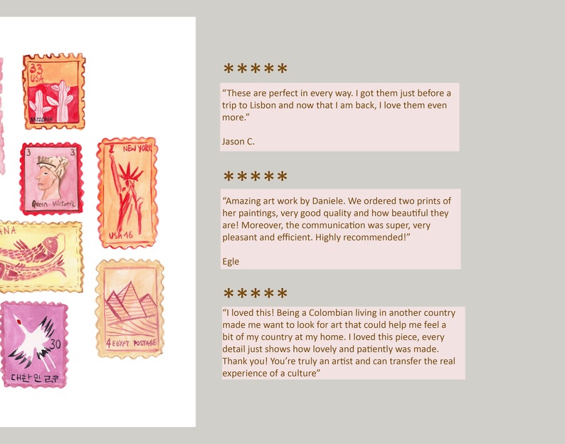 Vintage Stamp Art Stamp Poster Grand Millenial Art Travel Stamp Art ...