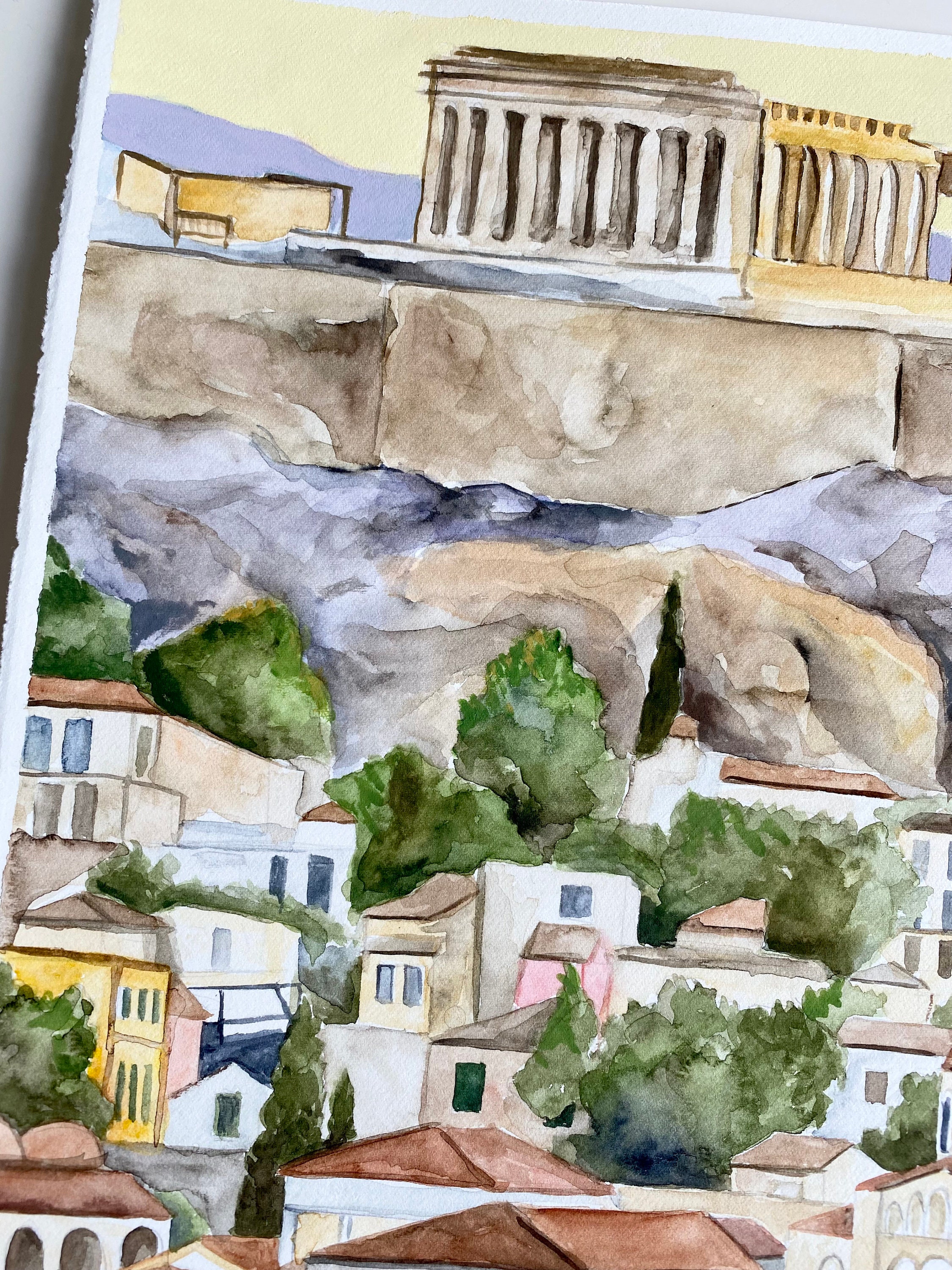 Athens Art Print Greece Poster Parthenon Print Acropolis - Etsy