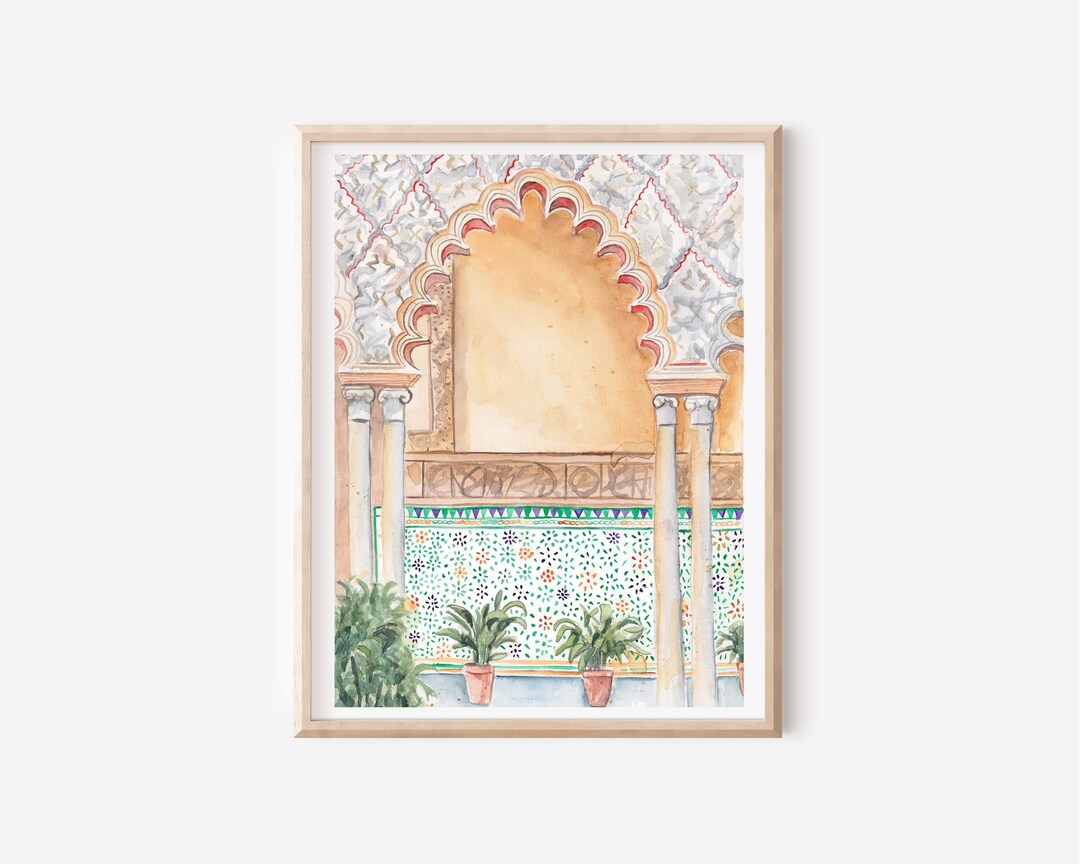 Morocco Art Print - Marrakech Wall Art - Morocco Door Art - Arabic ...