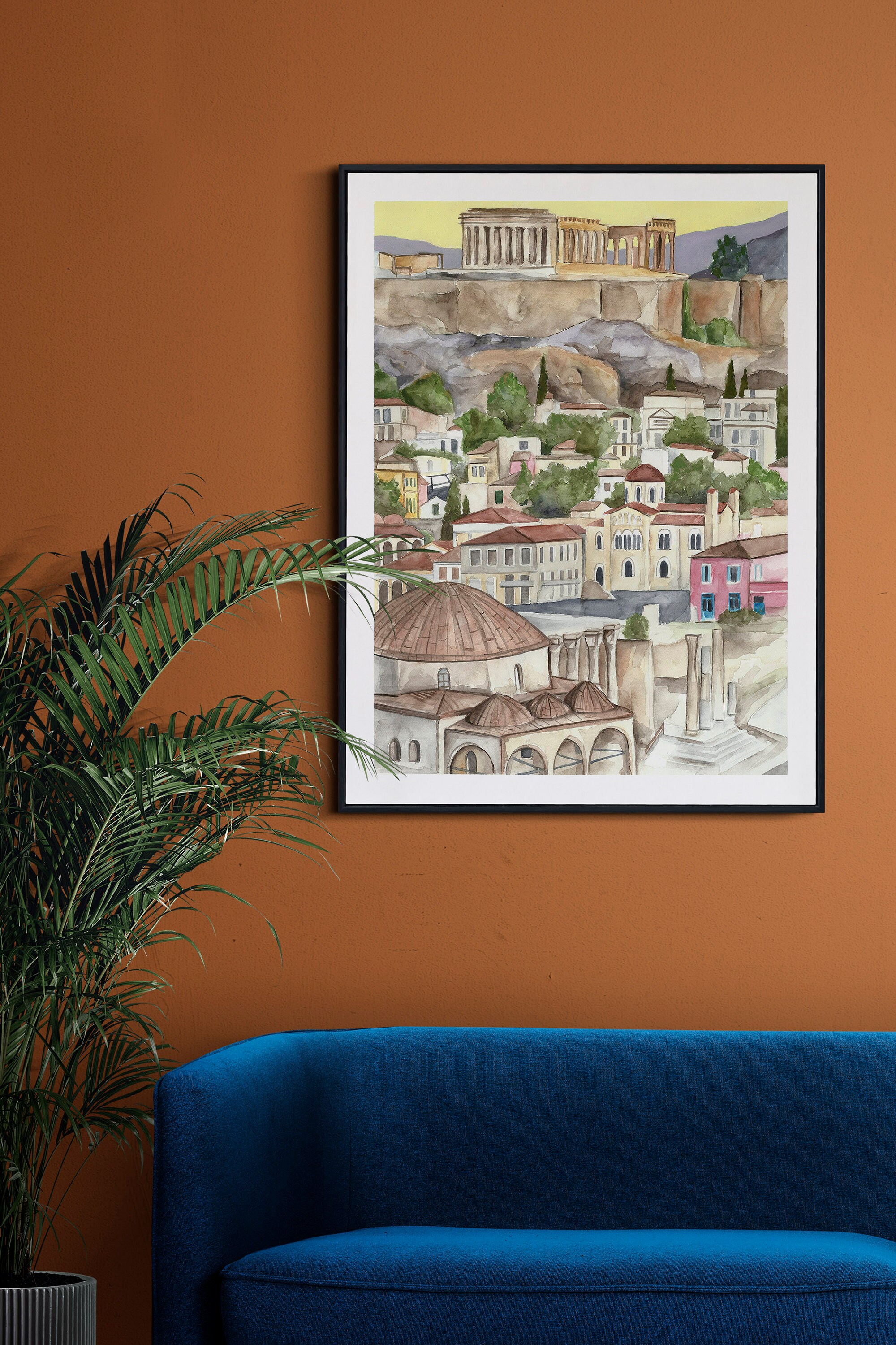 Athens Art Print - Greece Poster - Parthenon Print - Acropolis Art ...