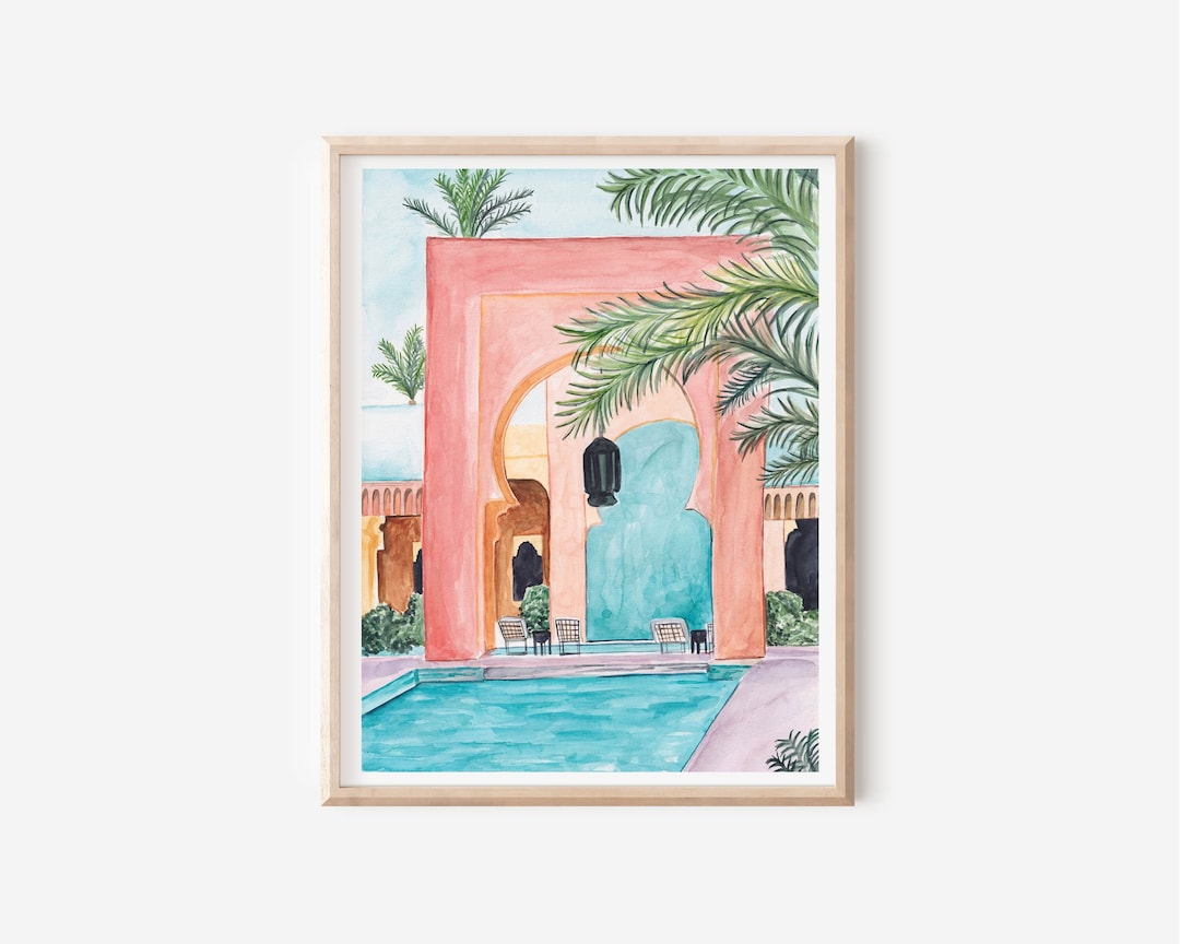 Marrakech Print - Morocco Poster - Tropical Wall Decor - Moroccan Print ...