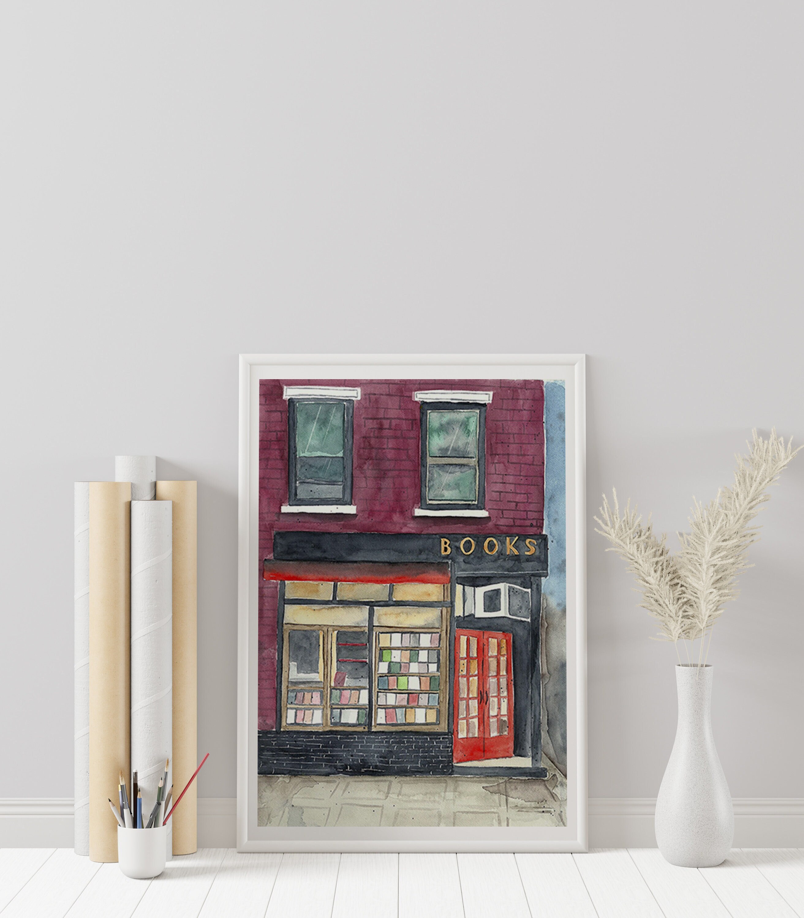 Bookshop Art Print New York City Print NYC Wall Art Book Lover Gift ...