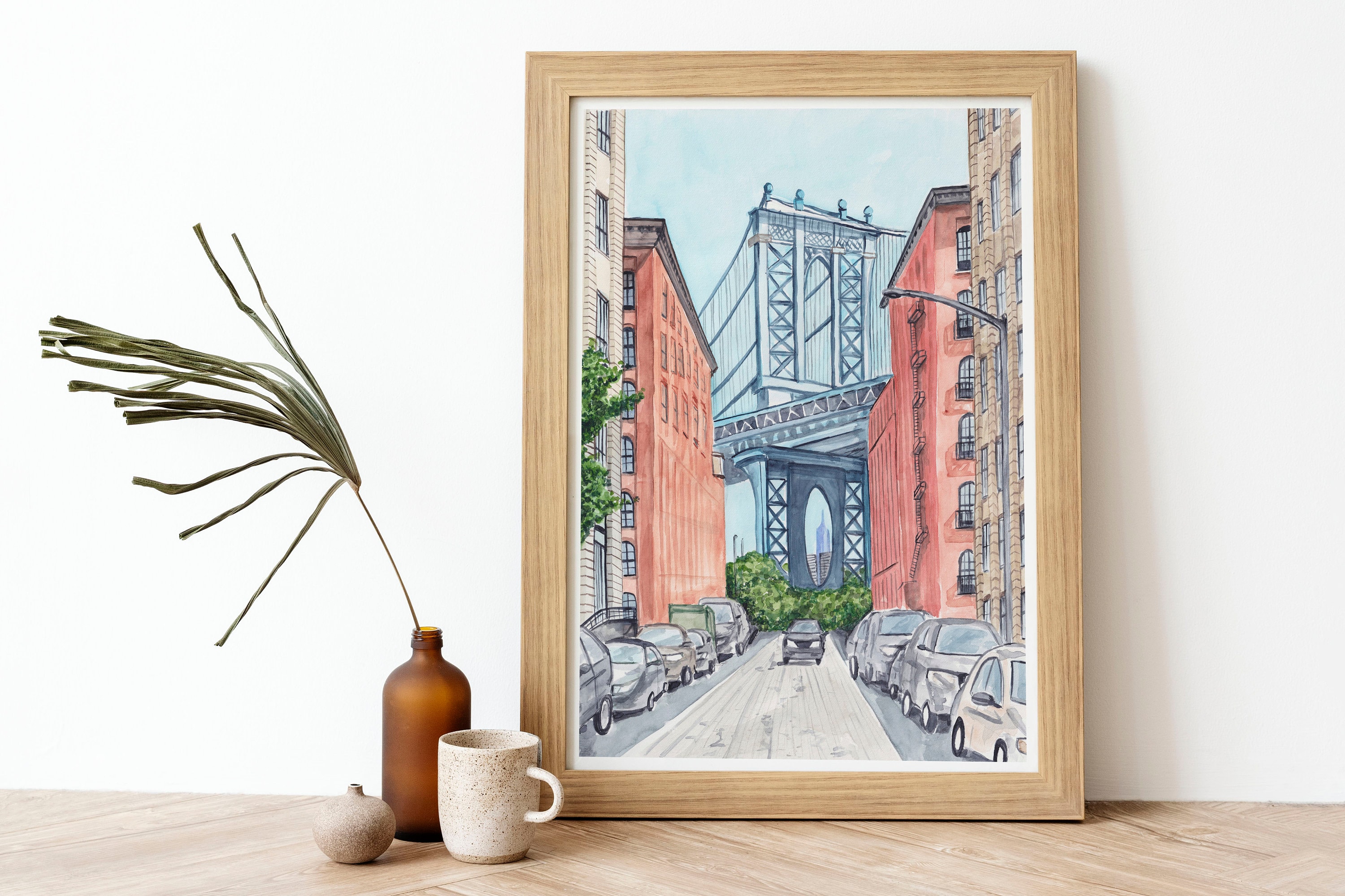 Brooklyn Bridge Print New York City Poster Gift for NYC Lover US ...