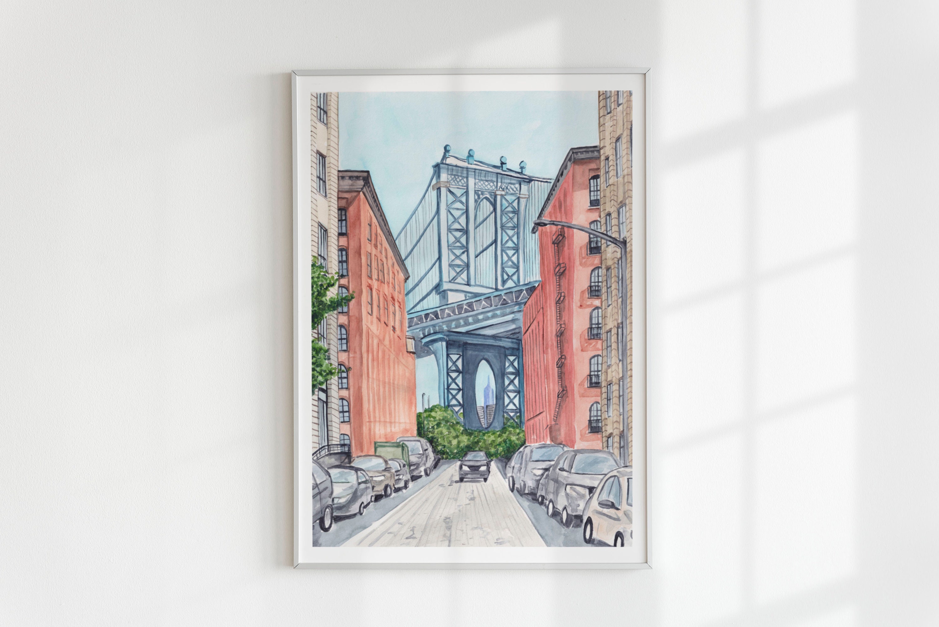 Brooklyn Bridge Print New York City Poster Gift for NYC Lover US ...