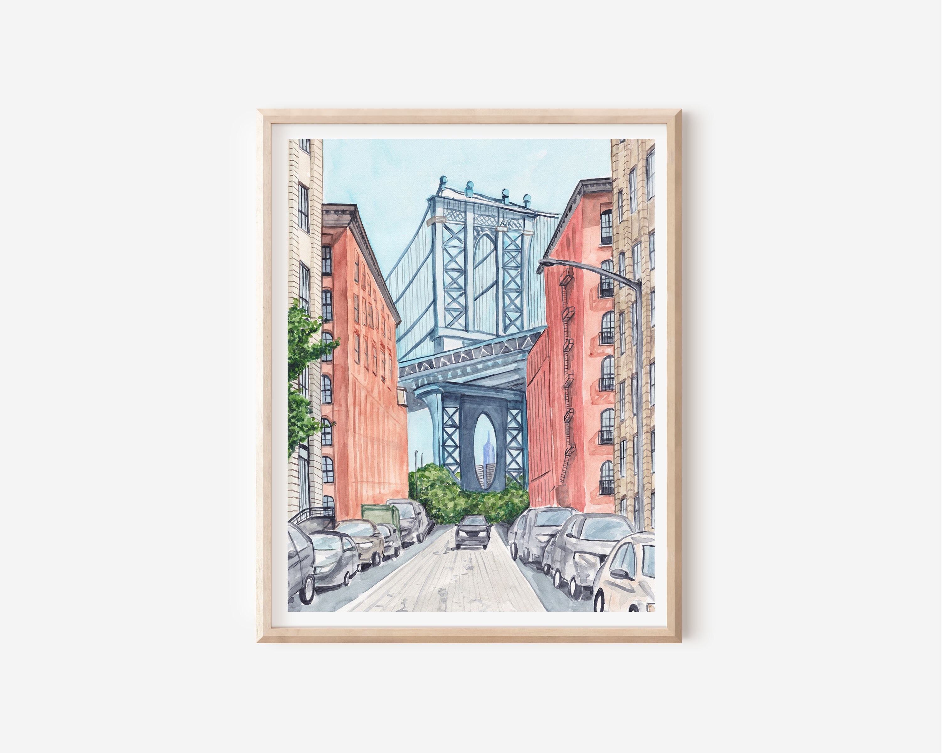 Brooklyn Bridge Print New York City Poster Gift for NYC Lover US ...