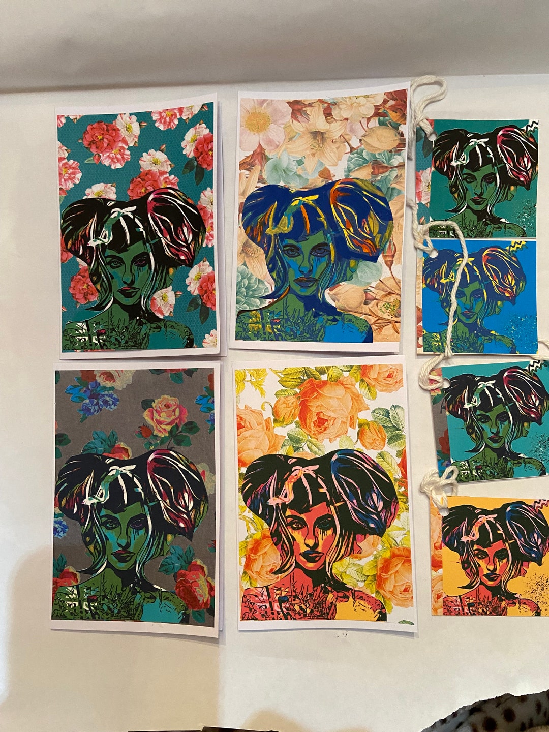 Set of 4 Fold Cards - Etsy