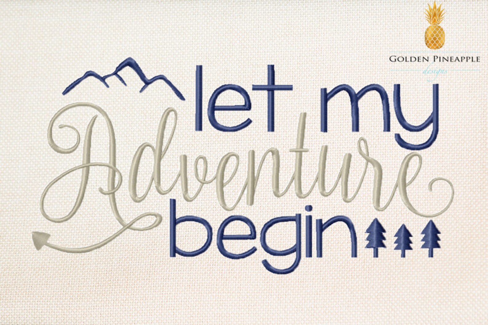 Let My Adventure Begin - Design for Boy or Girl - Baby Embroidery ...