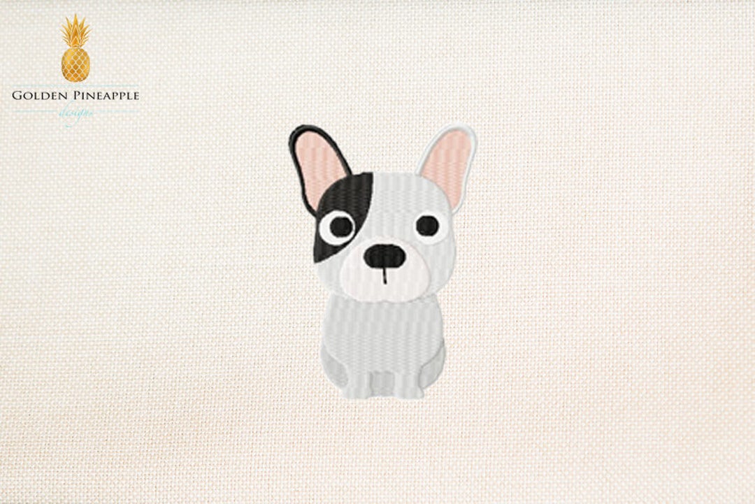 French Bulldog Embroidery Design - 5 Sizes - Dog Embroidery Design ...
