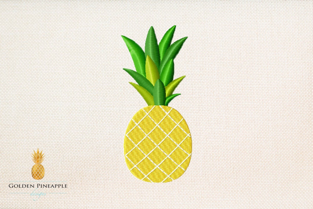 Pineapple Embroidery Design - 6 Sizes - Exotic Embroidery Design - Baby ...