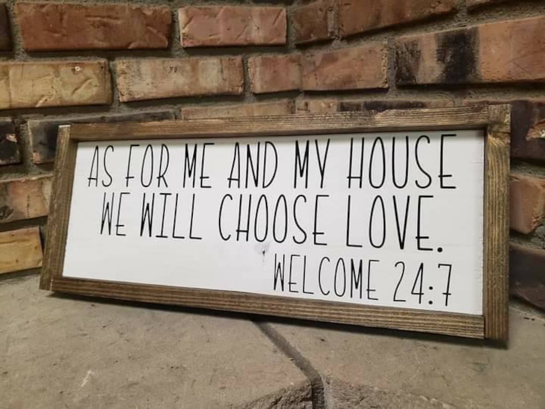 We Will Choose Love Wooden Sign - Etsy