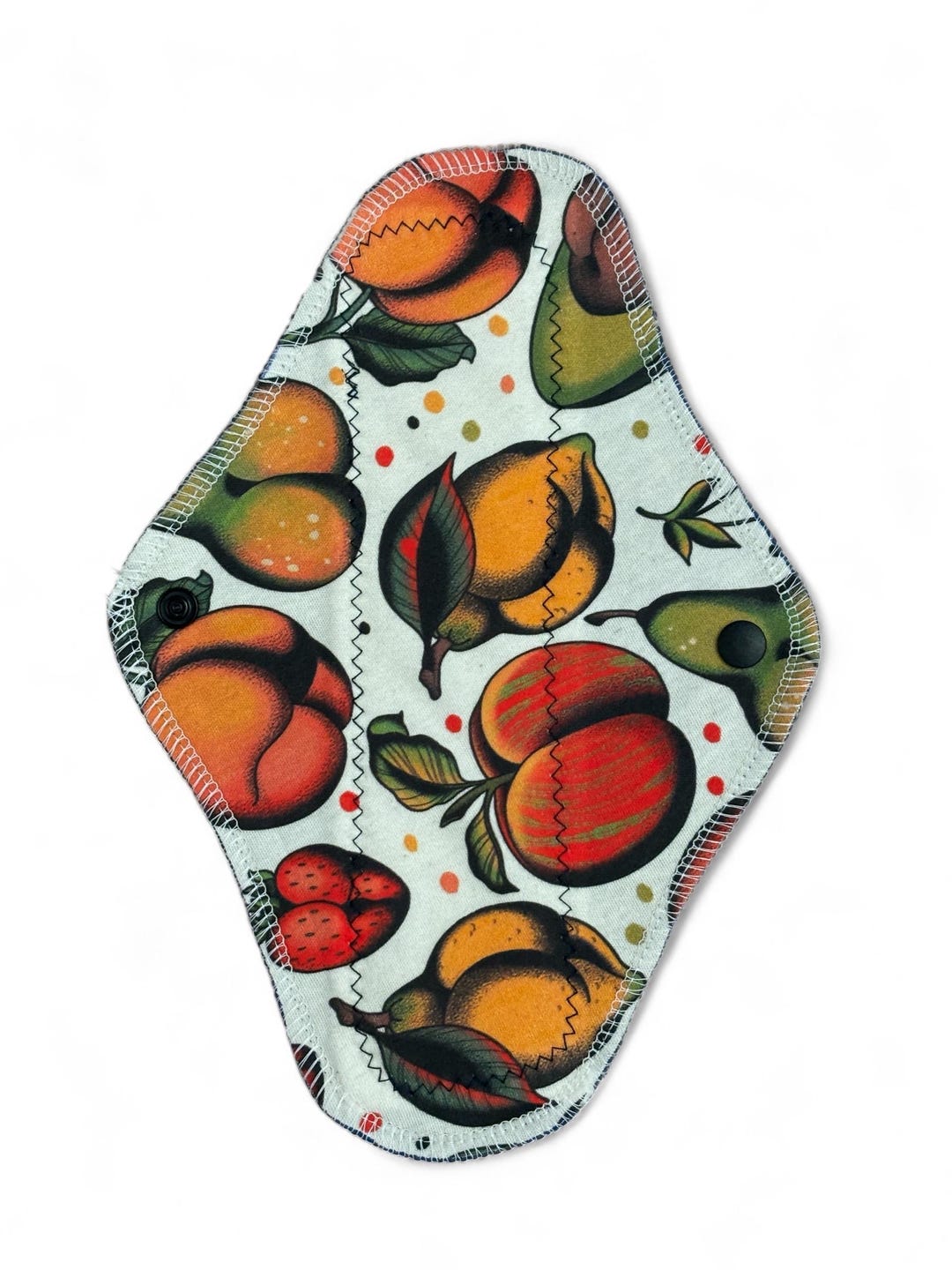 10 Inch Reusable Cloth Pad: Organic Bamboo Core, Peach Print - Etsy