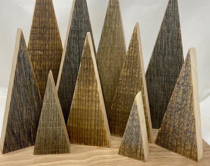 A Forest of trees, Barnwood Tree Forms, Genuine Barnwood, Christmas ...