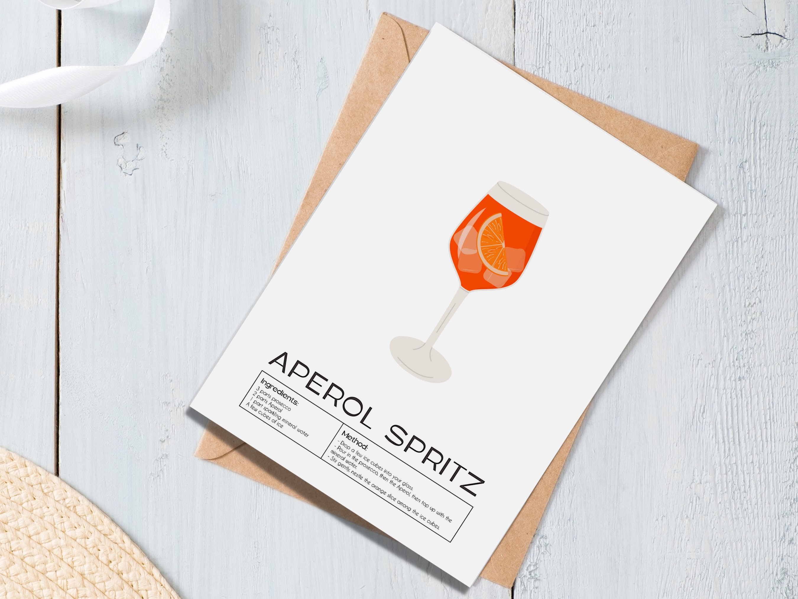Aperol Spritz Card Aperol Spritz Cocktail Cocktail Lover - Etsy