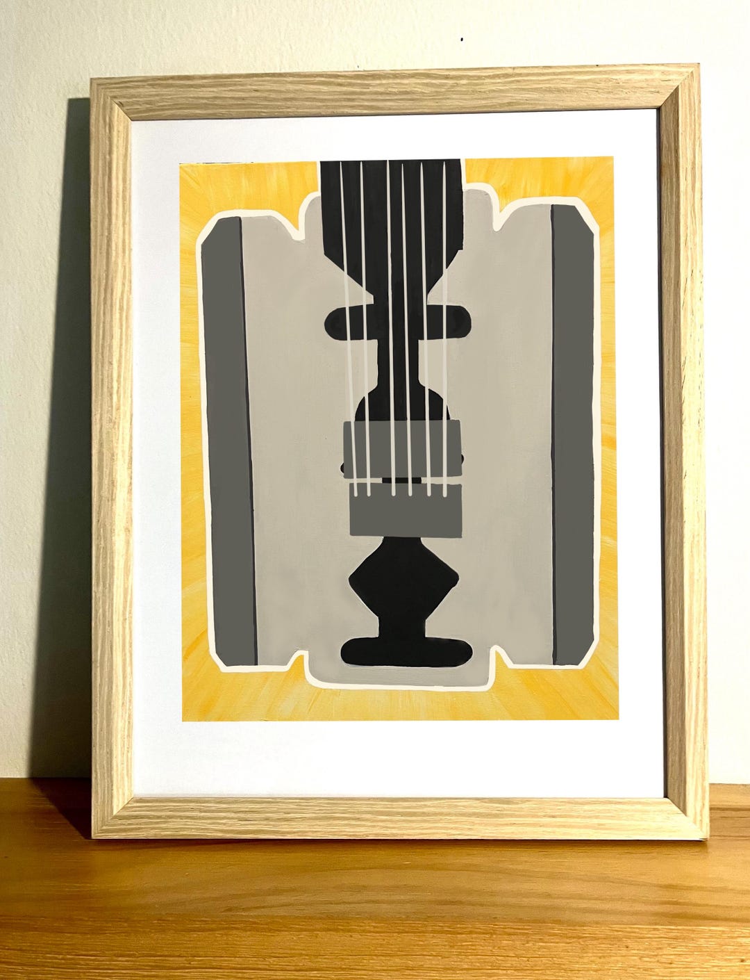 Mgk's Razor Blade Guitar, Mgk Wall Poster - Etsy