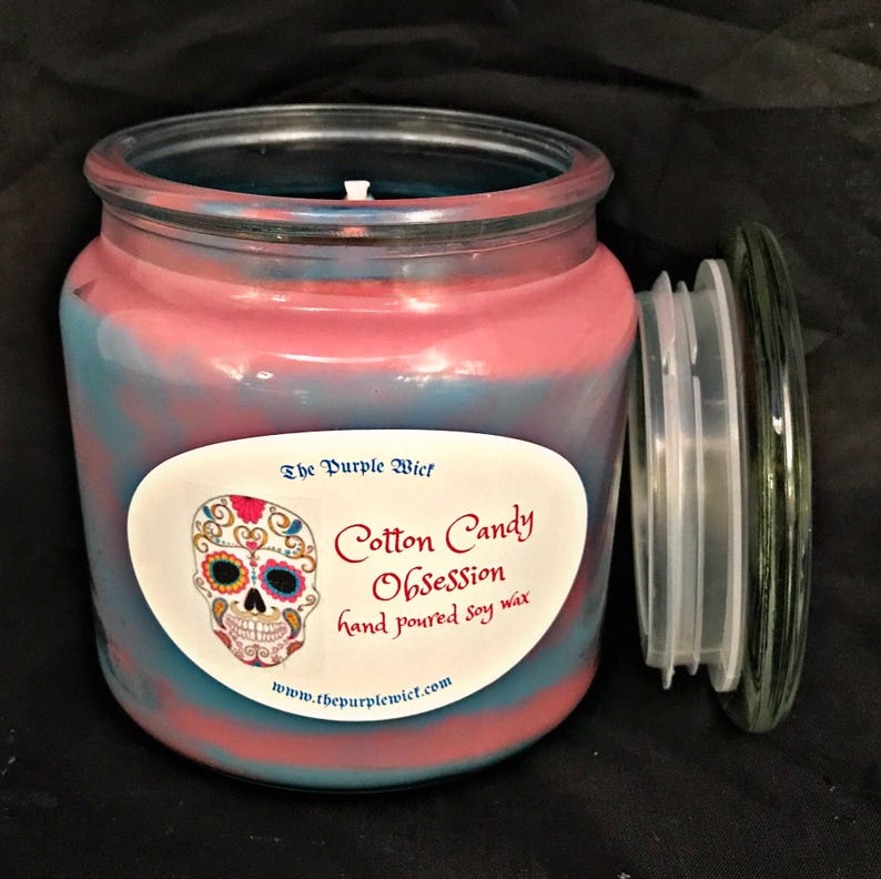 Cotton Candy Obsession Soy Candles Available in Apothecary | Etsy