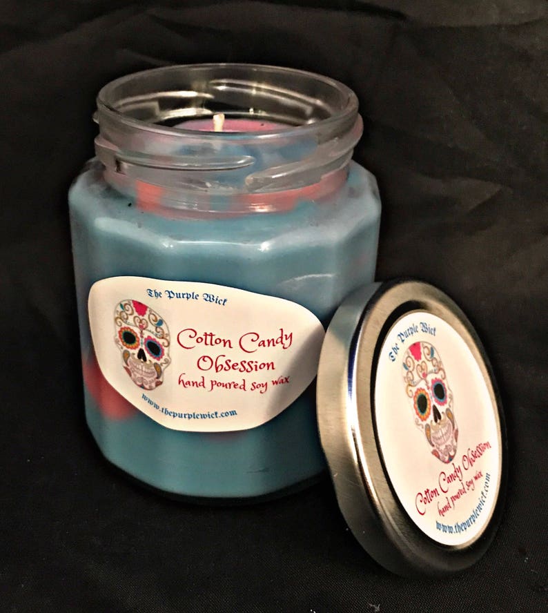 Cotton Candy Obsession Soy Candles Available in Apothecary | Etsy