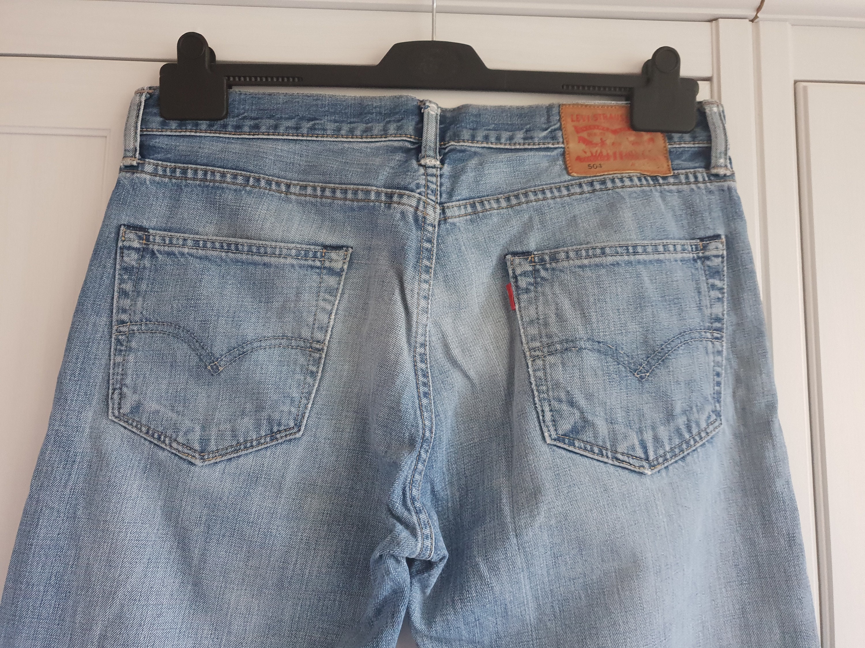 Levis 504 Jeans Blue Denim High Waist Size W35 L34 35 X 34 Men - Etsy