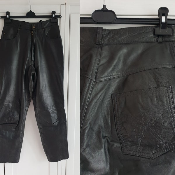 Rocker Leather Pants - Etsy
