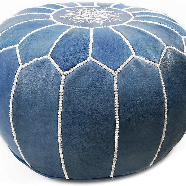 Moroccan Pouf Blue - Etsy