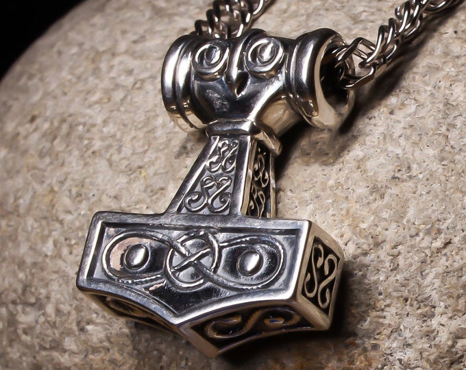 Mjolnir Pendant Thors Hammer Amulet Mjölnir - Etsy