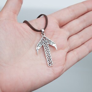 Tyr Tiwaz Teiwaz Rune Necklace/ Viking Amulet Pendant /925 Sterling ...