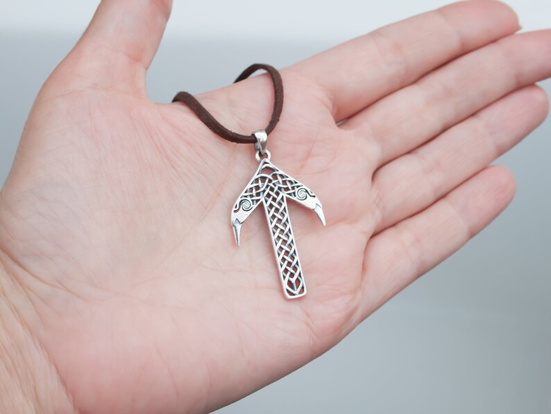Tyr Tiwaz Teiwaz Rune Necklace/ Viking Amulet Pendant /925 - Etsy