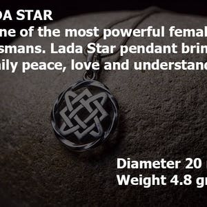 Lada Star 925 Sterling Silver Pendant /celtic Knot Necklace /wiccan ...