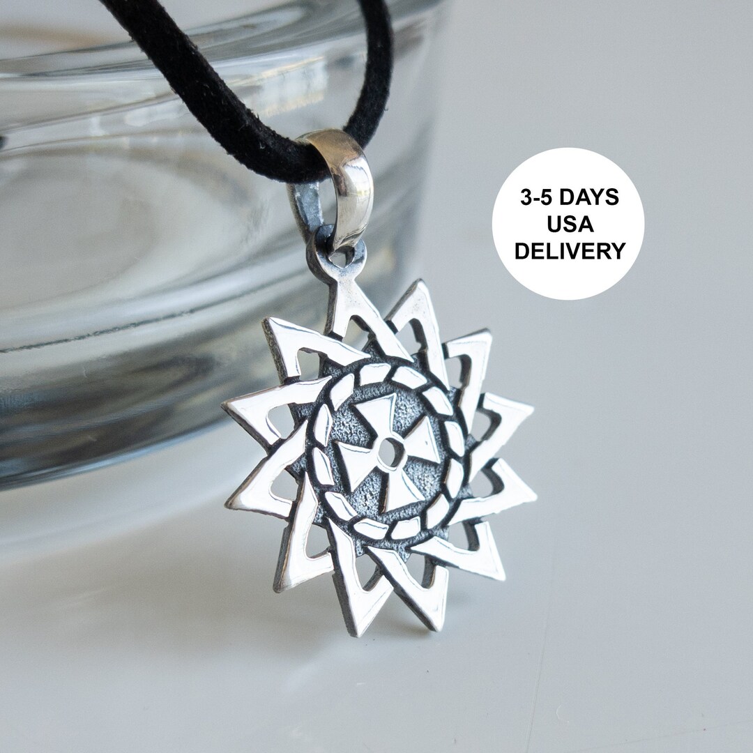 Erzgamma Star Dodecagram 12 Pointed Lucky Star Sterling Silver Pendant ...