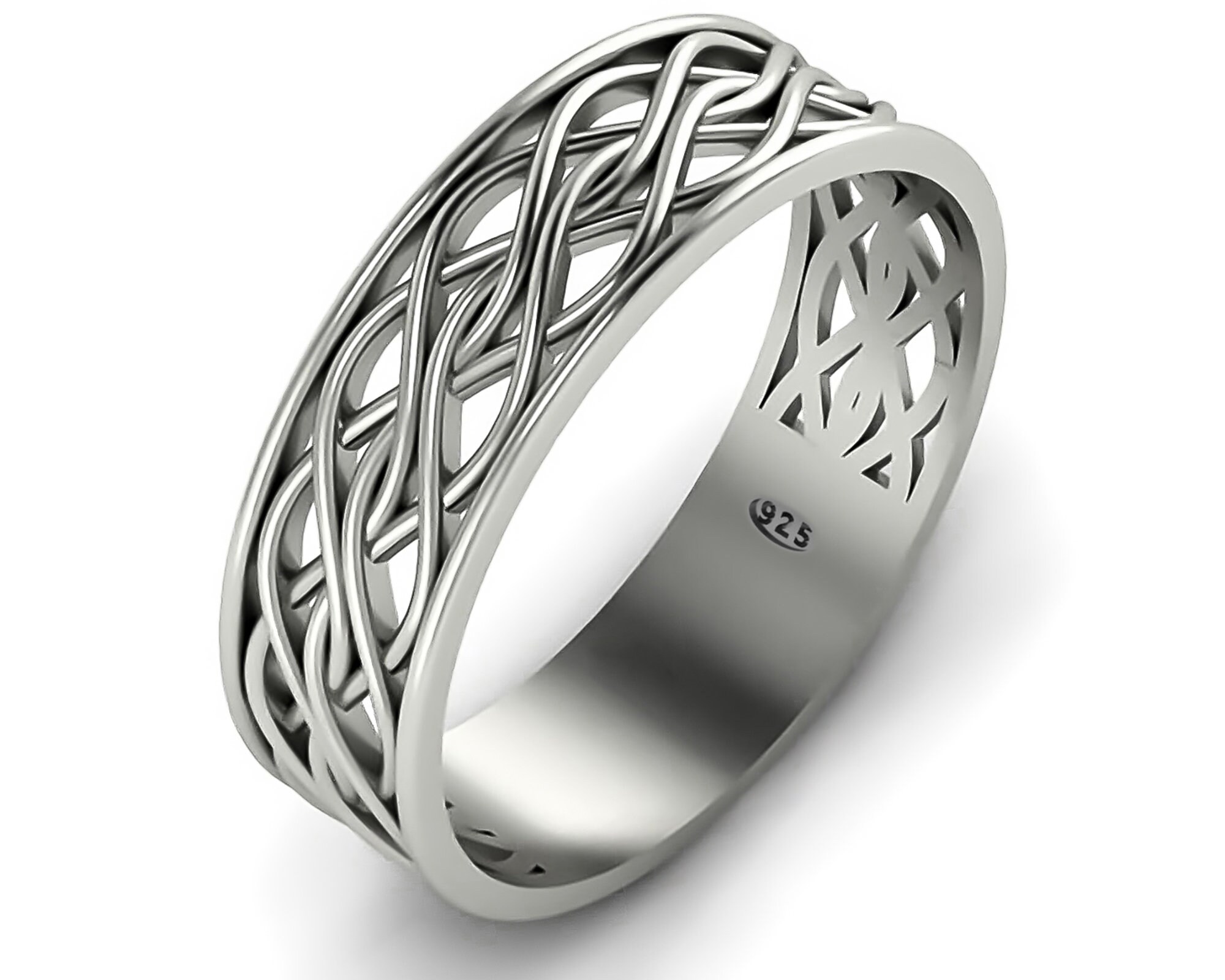 Celtic Knot Ring 925 Sterling Silver Thumb ring | Etsy