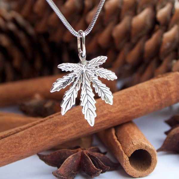 Pot Leaf Necklace - Etsy
