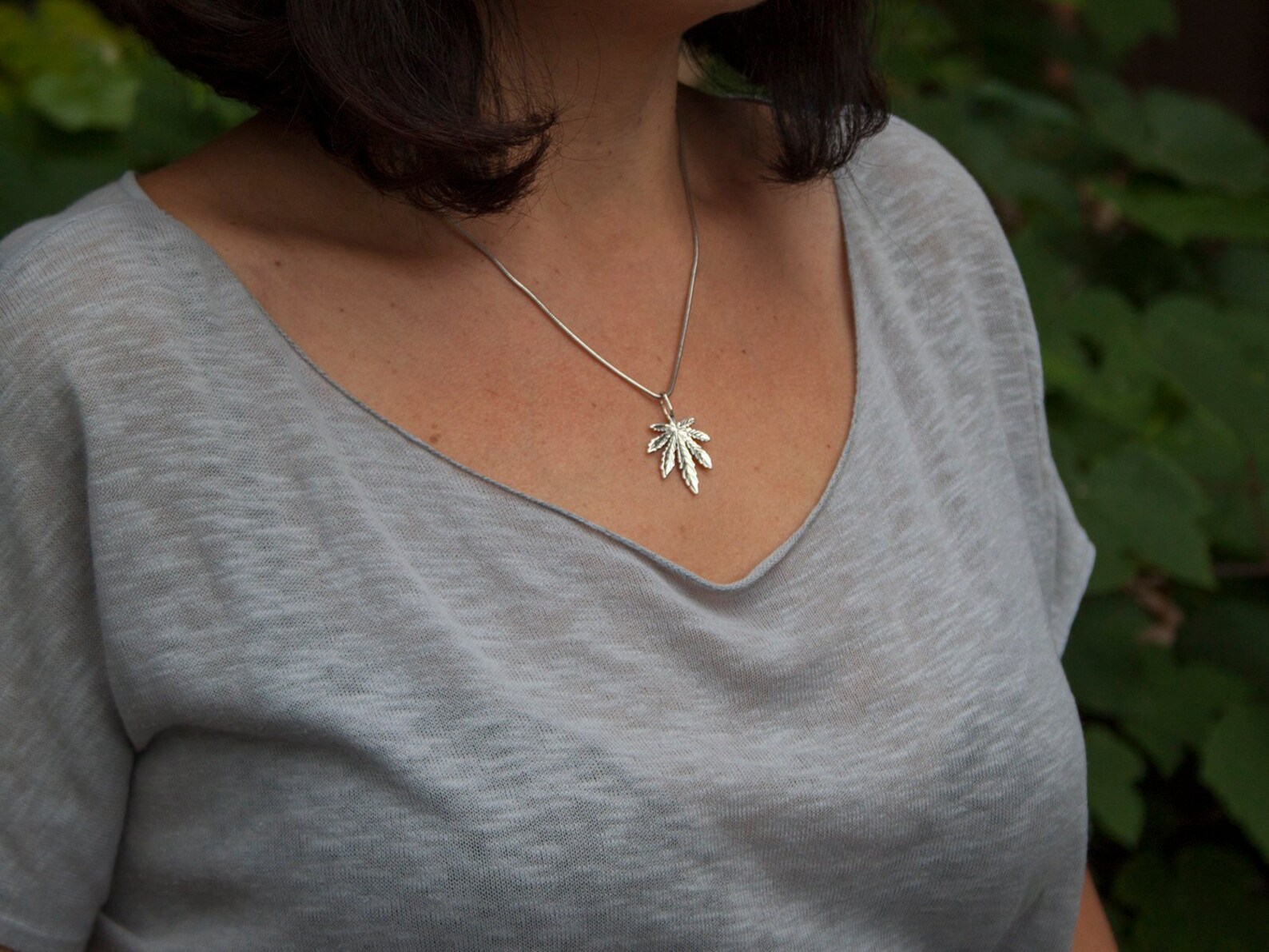 Marijuana Pot Leaf Pendant Necklace Legalize Cannabis Weed | Etsy