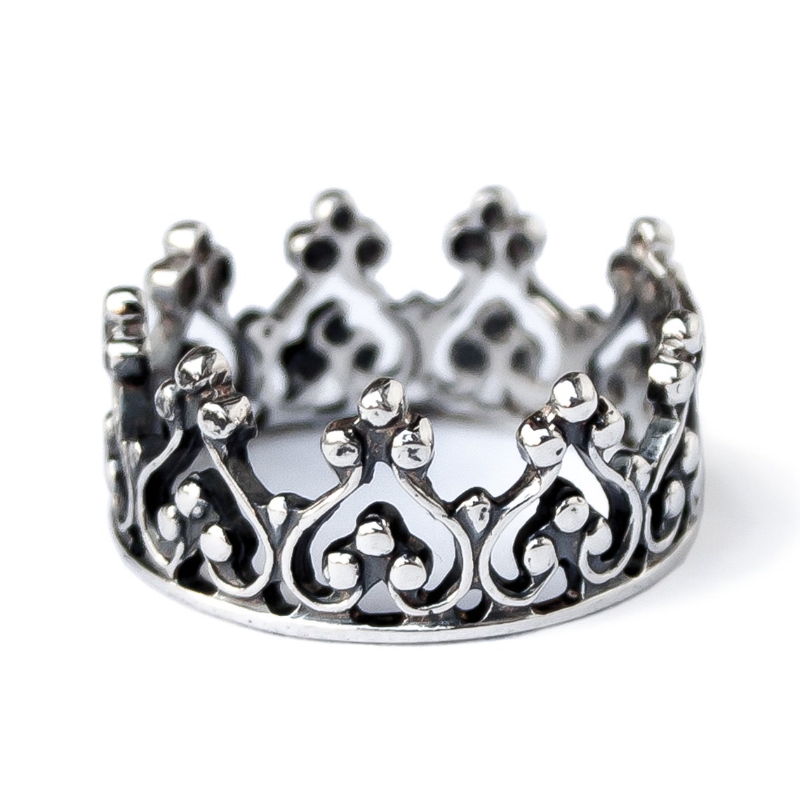 Queen Crown Ring /925 Sterling Silver /tiara / Princess Crown | Etsy