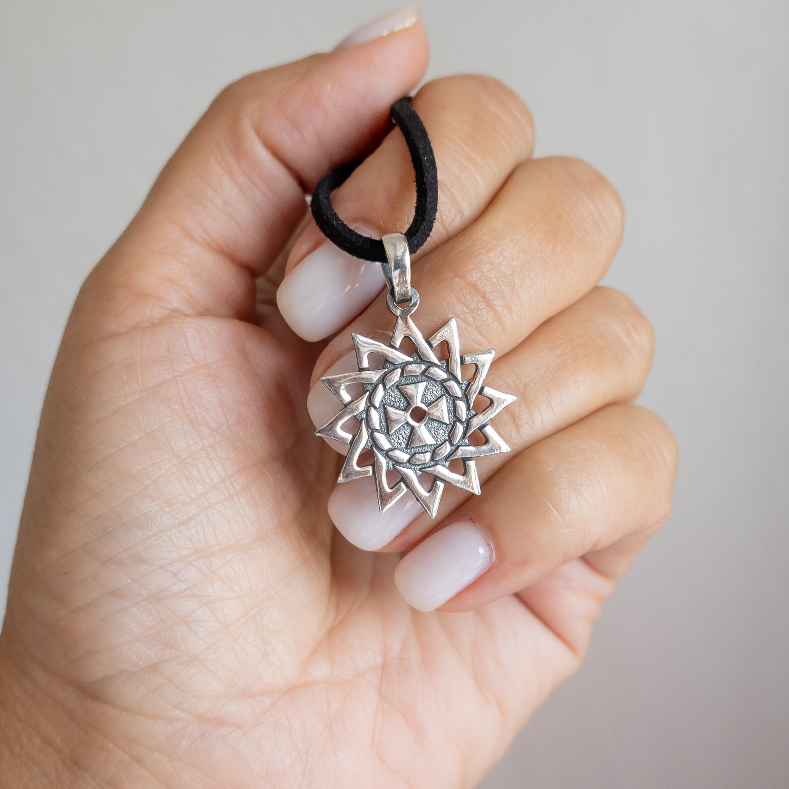 Erzgamma Star Dodecagram 12 Pointed Lucky Star Sterling Silver Pendant ...