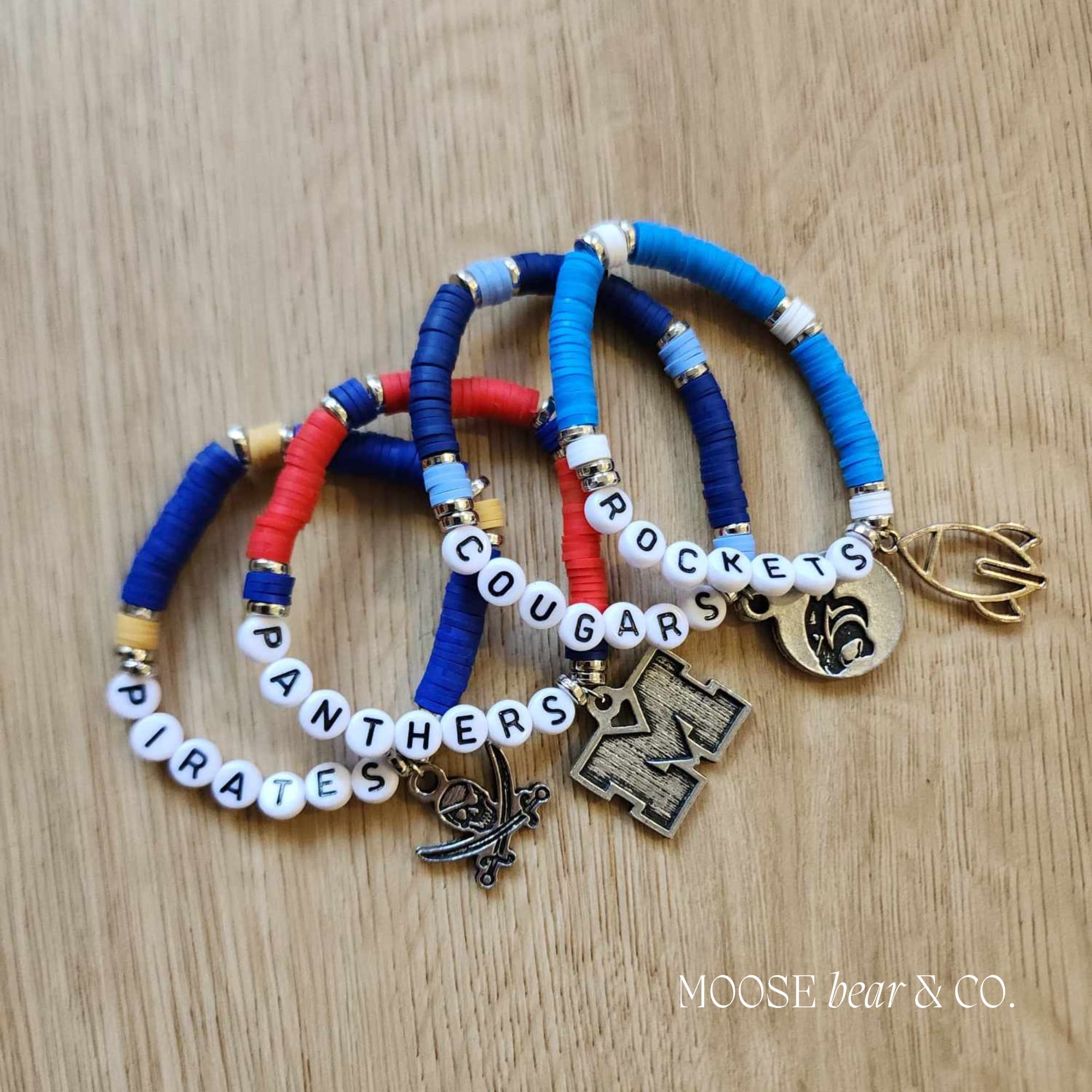 Pirates Bracelet, Team Spirit Bracelet, School Mascot Jewelry, Pirates ...