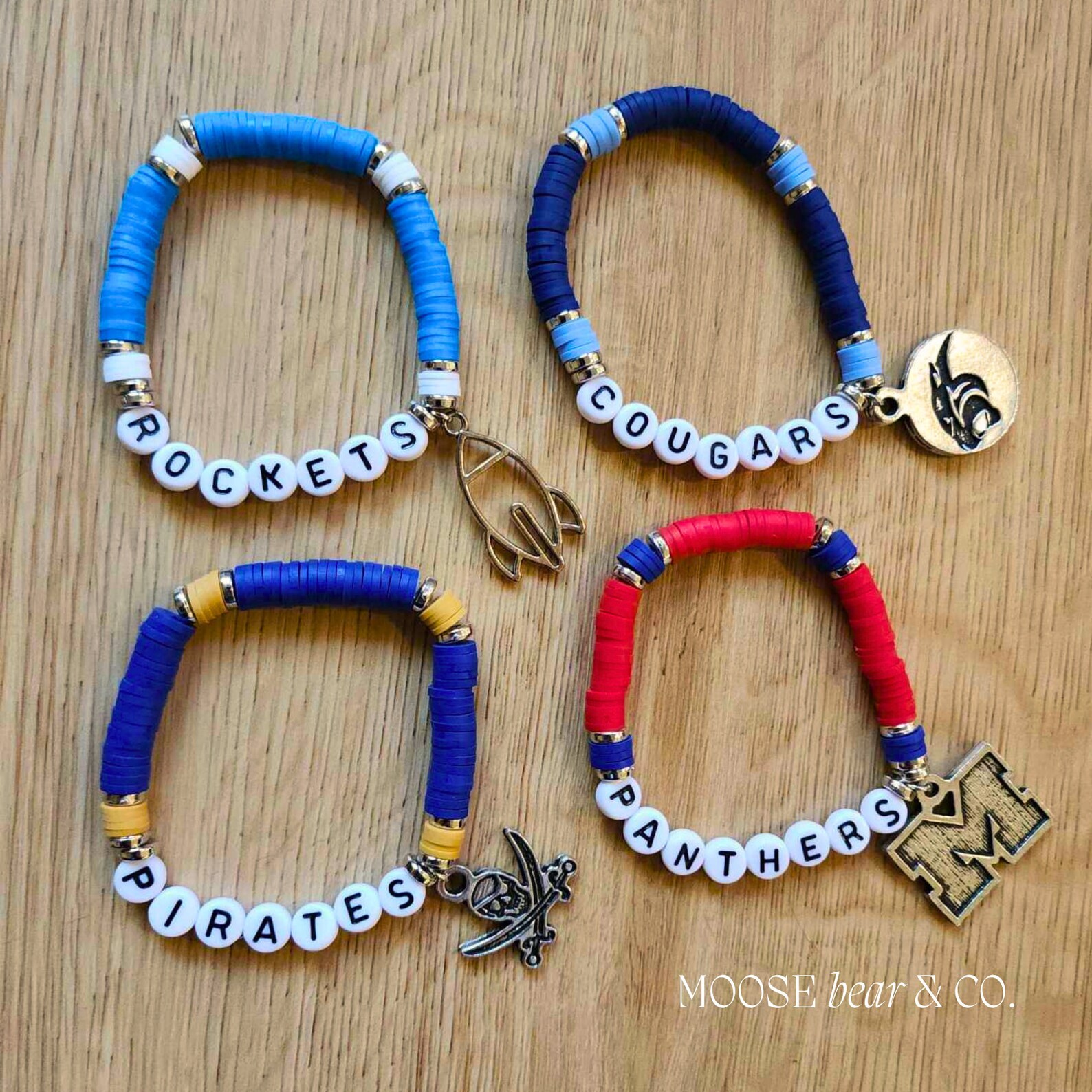 Pirates Bracelet, Team Spirit Bracelet, School Mascot Jewelry, Pirates ...