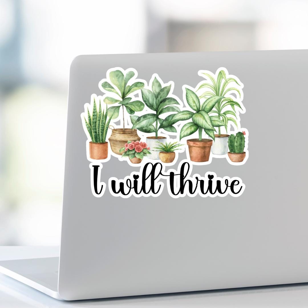 I Will Thrive-affirmation Quotes Sticker - Motivational Sticker for ...