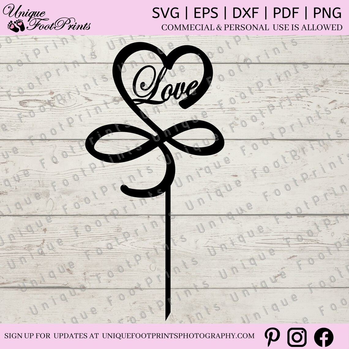 Heart SVG Heart Cake Topper Cake Topper SVG Cake Topper Wedding SVG ...