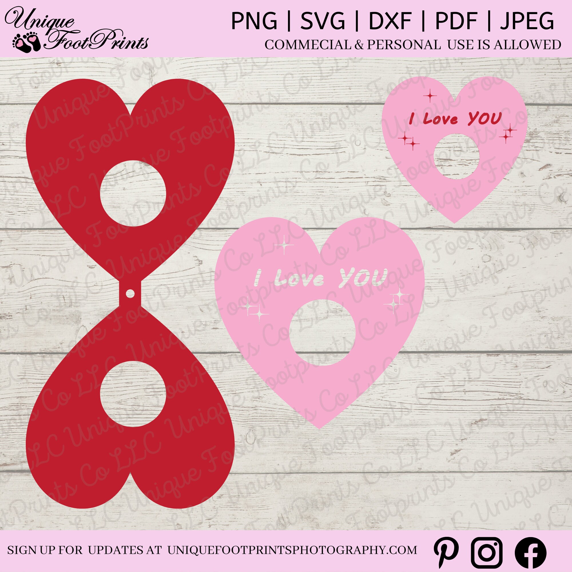 Heart Lollipop Holder Template DIGITAL Cut File, Valentine's Day ...