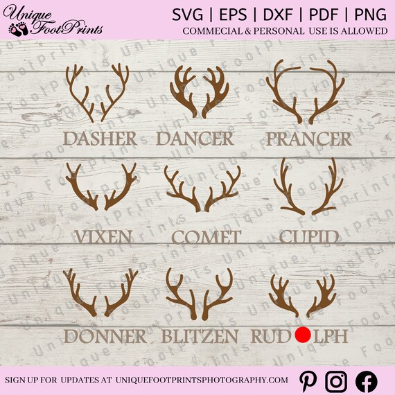 Merry Christmas Svg-reindeer Svg-rudolph Svg-reindeer | Etsy