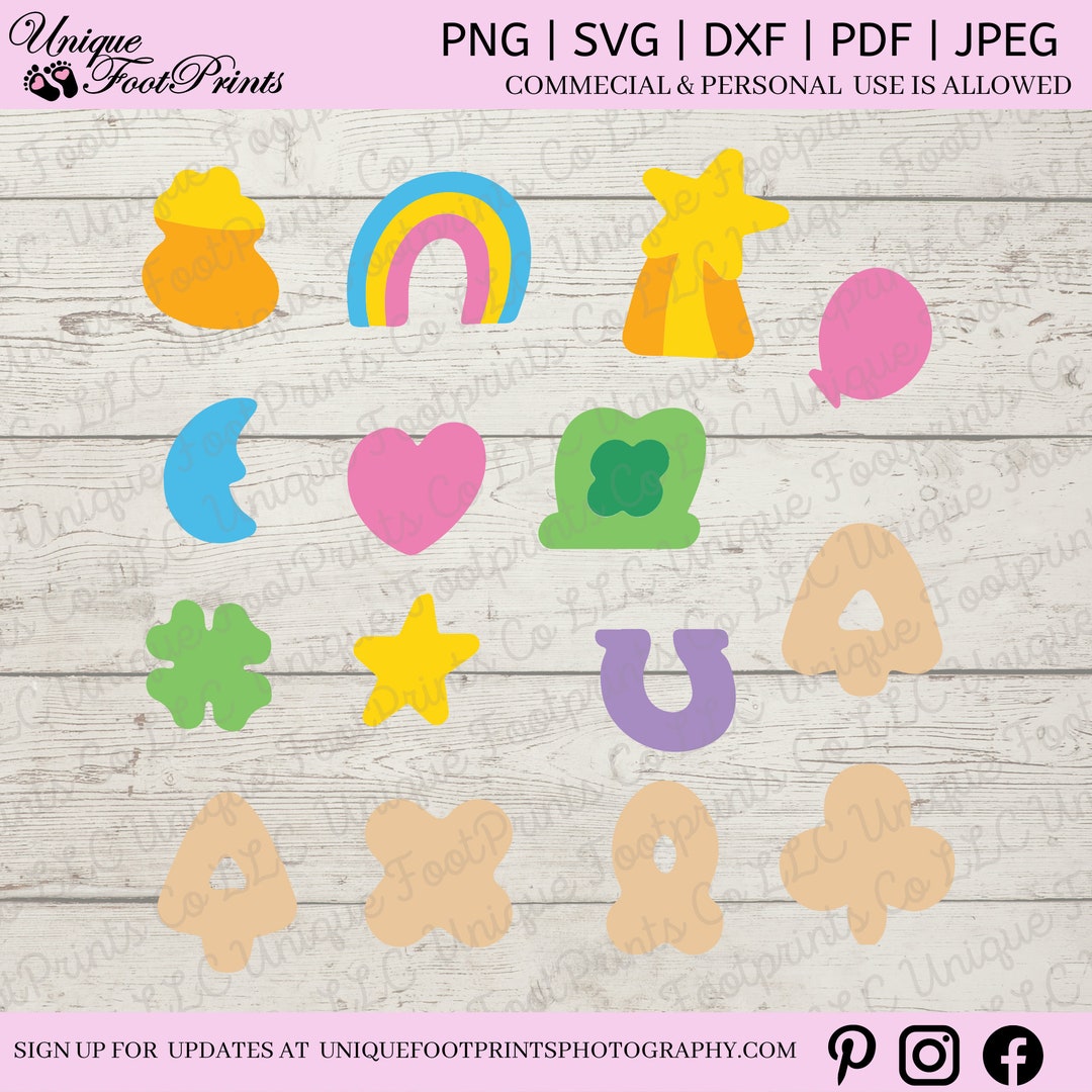 Lucky Charms | Png Svg Pdf | Digital Download | Clipart Design Files ...
