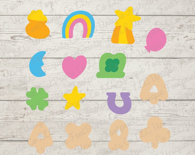 Lucky Charms, PNG SVG Pdf, Digital Download, Cricut, Silhouette, DIY ...