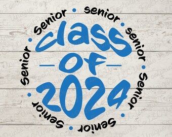 Retro Senior 2024 Svg, Class of 2024, 2024 Graduate, Graduation Svg ...