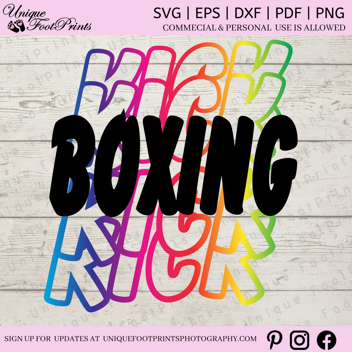 Kickboxing Designs, Kickboxing Svg, Kickboxing Silhouette, Kick Boxing ...